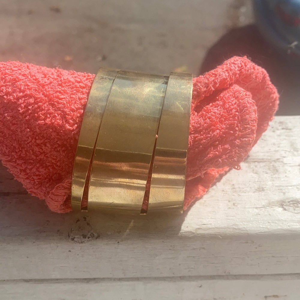 2.5 Inch Wide Vintage Cuff Braclet, Adjustable - Gem